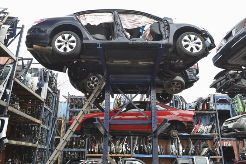 Vehicle Storage Racks | Salvage Yard Racking Systems